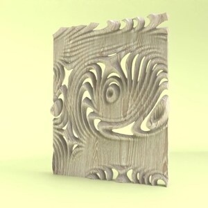 3d STL Panel, Model for CNC Carving or 3D Print, Vcarve Pro, Aspire ...