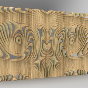 3d STL Panel, Model for CNC Carving or 3D Print, Vcarve Pro, Aspire ...