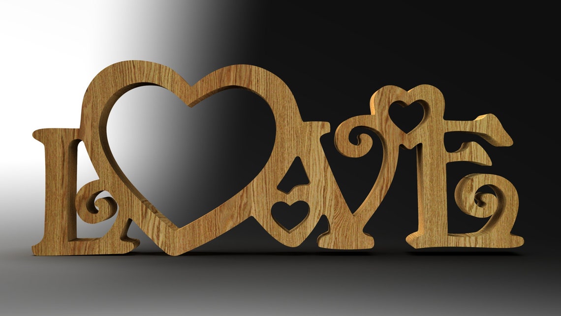 Love / Valentines Day / CNC File / CNC Files for Wood / CNC - Etsy