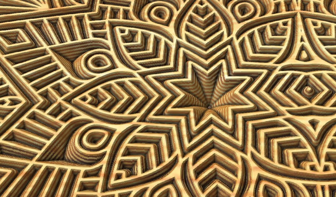 Vector File for V-carving. Files for CNC (ai, Eps, Dxf) - Etsy