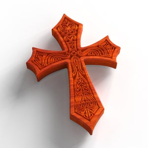 Cross-v-carved-vector Files for CNC - Etsy