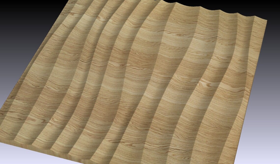 3D Wavy Panel, STL Model for CNC Router or 3D Print - Etsy