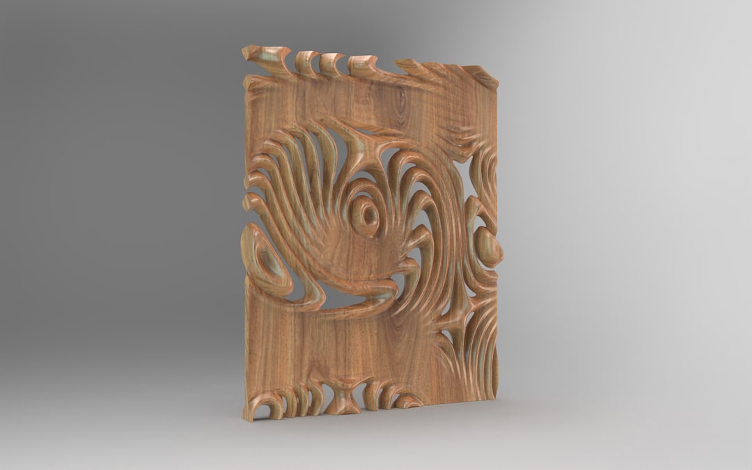 3d STL Panel, Model for CNC Carving or 3D Print, Vcarve Pro, Aspire ...