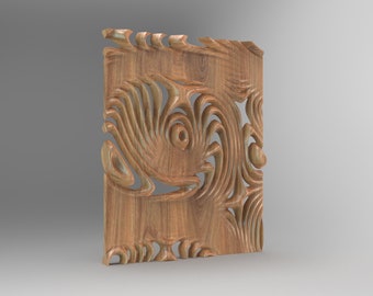 3d STL Panel Wavy Model for CNC Carving or 3D Print Vcarve - Etsy