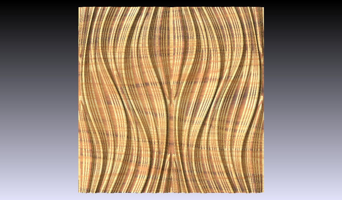 3D Wave Panel, STL Model for CNC Router or 3D Printer - Etsy