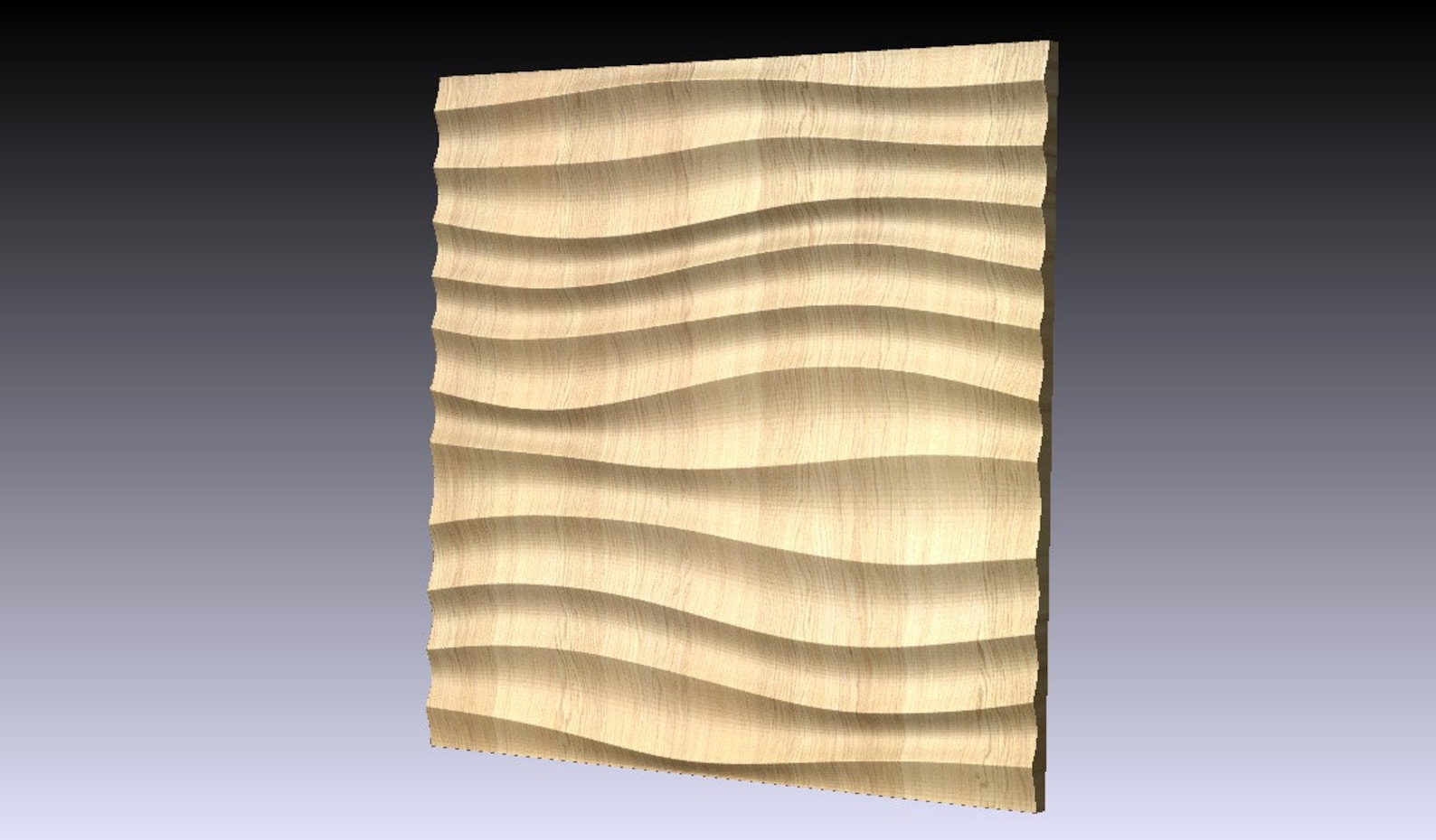 3D Wavy Panel, STL Model for CNC Router or 3D Print - Etsy