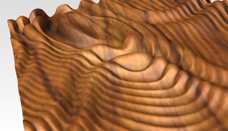 Liquid Art 3D Model Parametric Art Wood 3D STL CNC Mesh for - Etsy