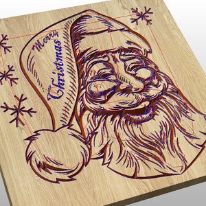 Merry Christmas / Santa Claus / Gift CNC Files / CNC Files for Wood ...