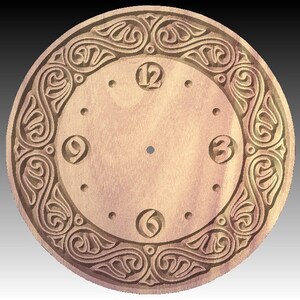 Clock-vector File for V-carving. Files for CNC (ai, Eps, Dxf) - Etsy