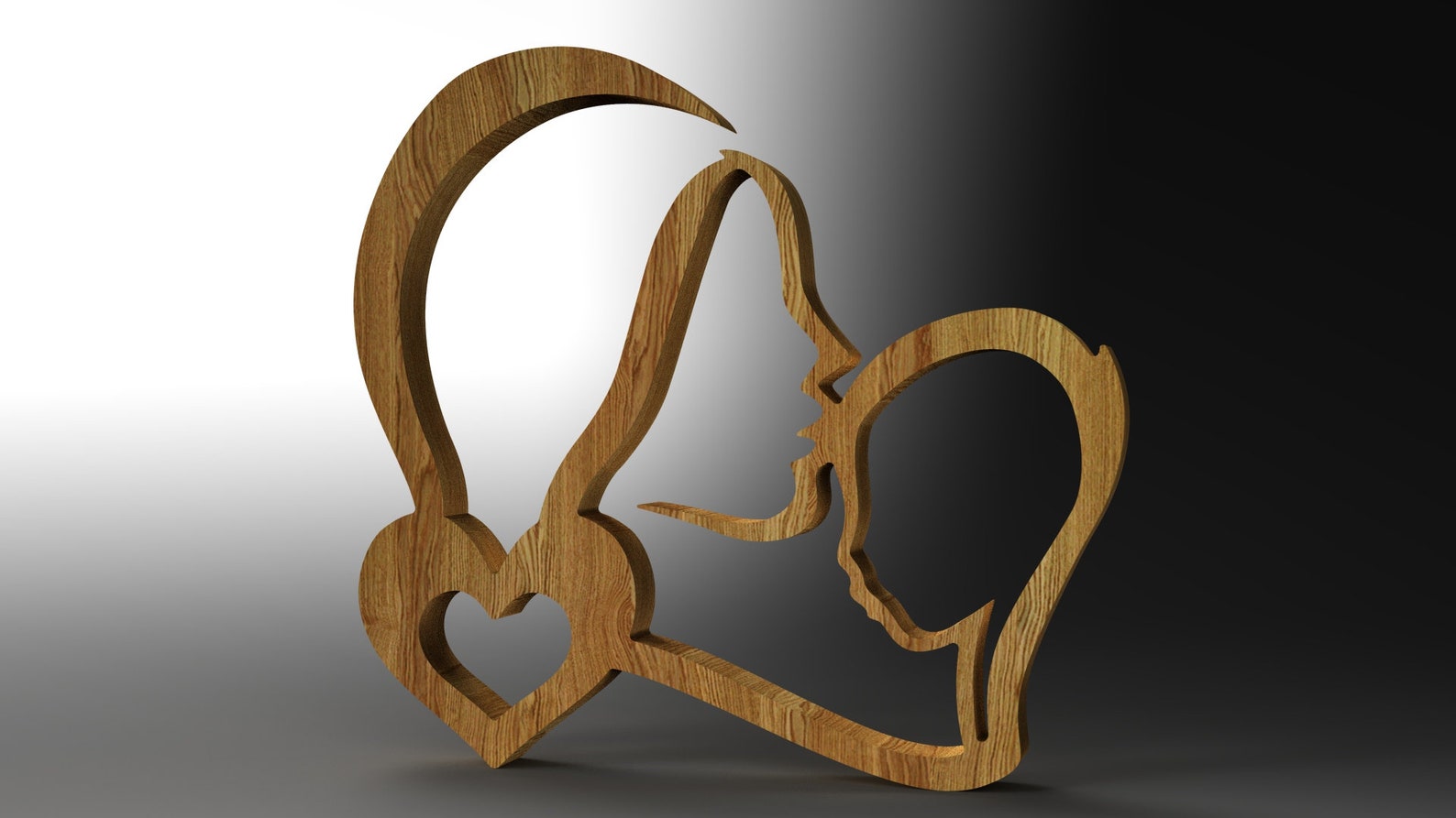 Gift Statue Mother's Day / Mom and Baby / CNC File / CNC - Etsy