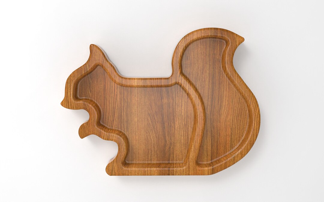 Squirrel Serving Tray, CNC 3D STL, Vector Files (digital Download) - Etsy
