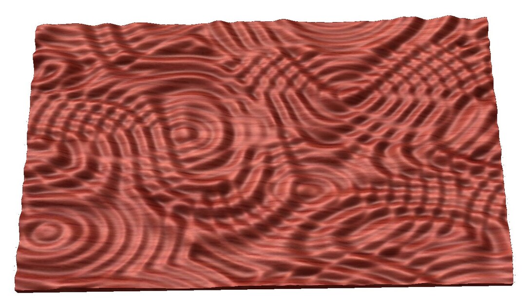 3D Stl Panel, Model for Cnc Router, 3D Model, Wave Table, CNC Cutting ...