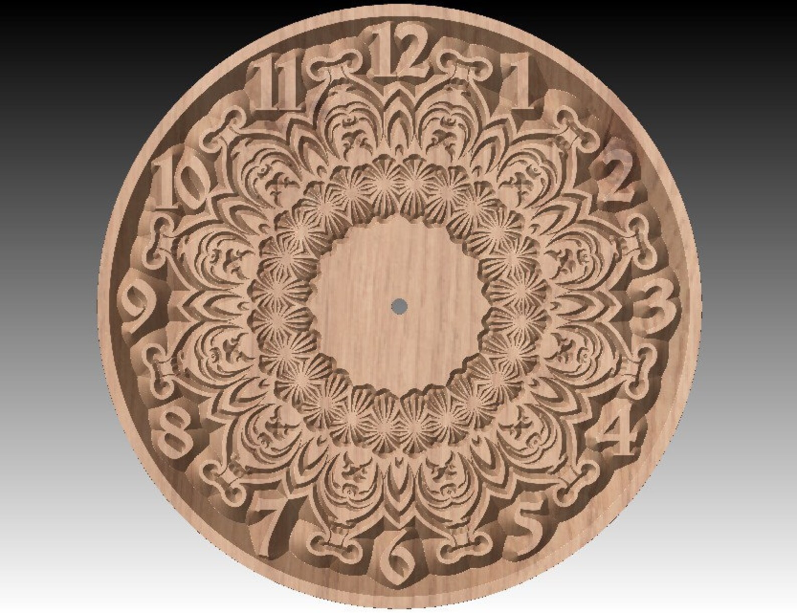 Clock-vector File for V-carving. Files for CNC ai Eps Dxf - Etsy