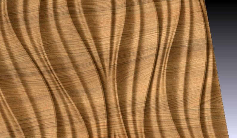 3D Wave Panel, STL Model for CNC Router or 3D Printer - Etsy