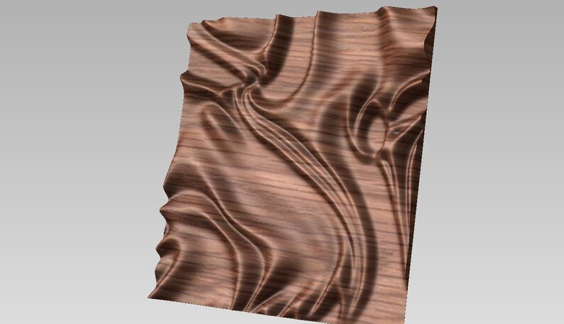 Art 3D Model 3D Stl Panel Crumpled Cloth Wave Surface CNC - Etsy