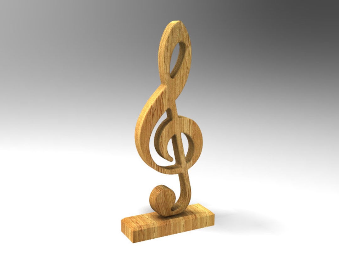 Treble Clef CNC File, 3D Model, Vector Graphics (stl, Ai, Dxf, Eps) - Etsy