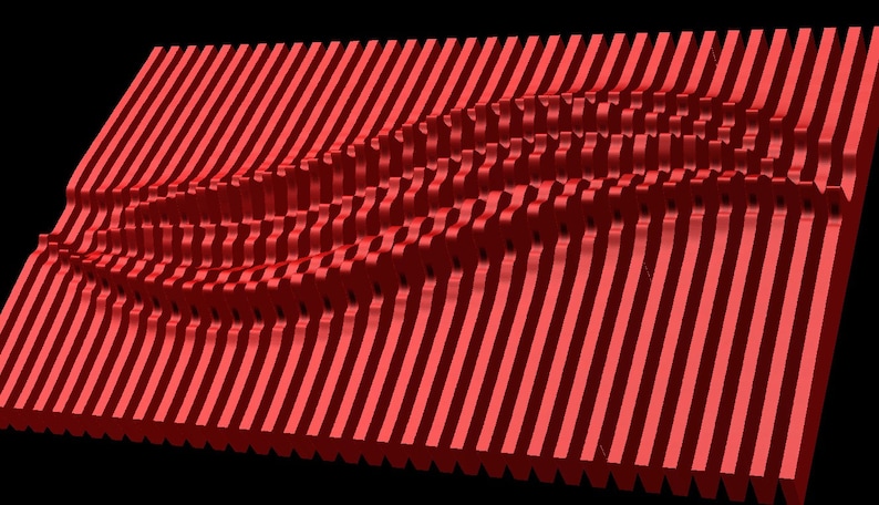 3D Stl Panel Parametric 3D Wall Art Eps Ai Dxf Pdf for - Etsy