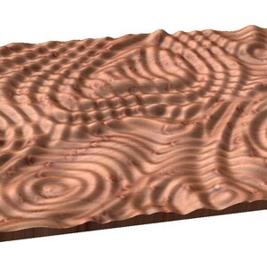 3D Stl Panel, Model for CNC Router, 3D Model, Wave Table, CNC Cutting ...