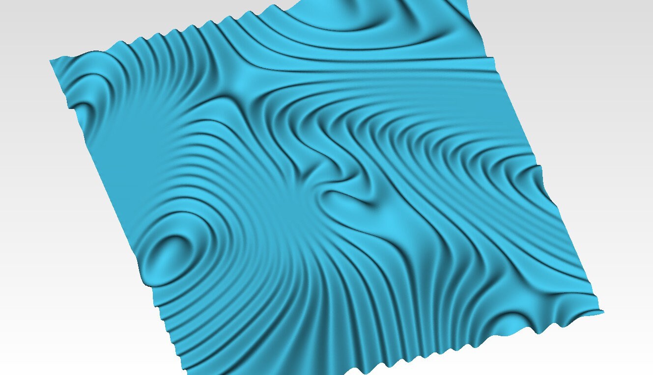 CNC Wave Wall Panel, 3D Model, STL Router File, Instant Download - Etsy