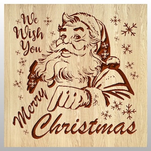 Merry Christmas / Santa Claus / Gift CNC Files / CNC Files for Wood ...