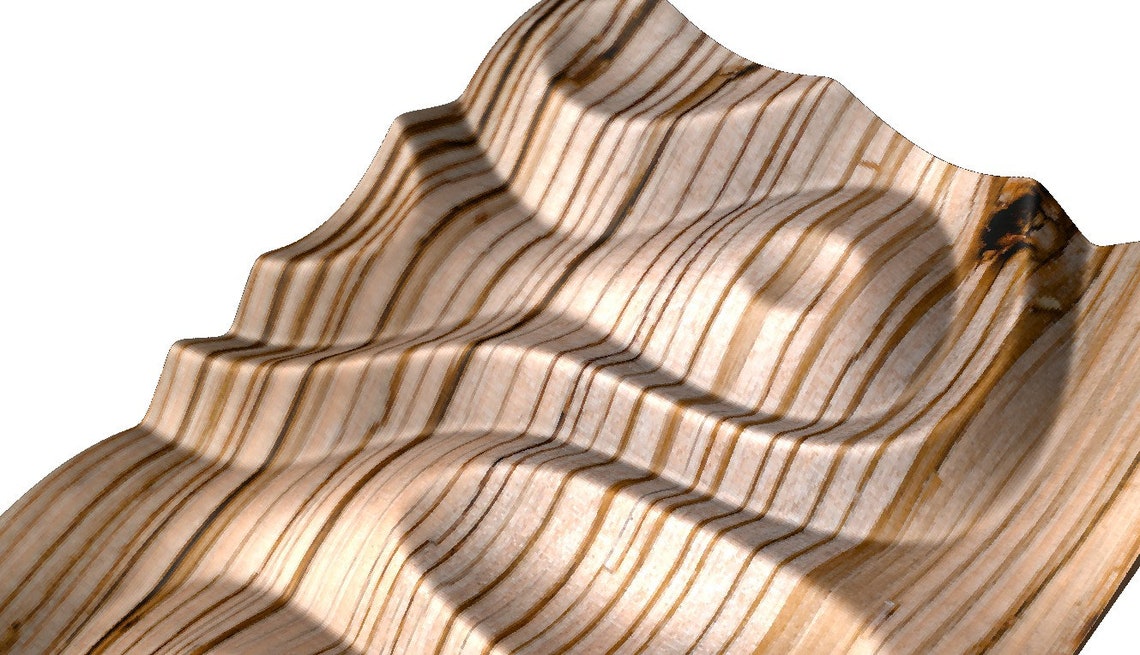 3d STL Panel Wavy Model for CNC Carving or 3D Print Vcarve - Etsy