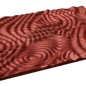 3D Stl Panel, Model for CNC Router, 3D Model, Wave Table, CNC Cutting ...