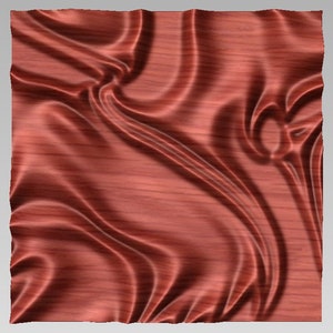 Art 3D Model, 3D Stl Panel, Crumpled Cloth, Wave Surface, CNC Stl Mesh ...