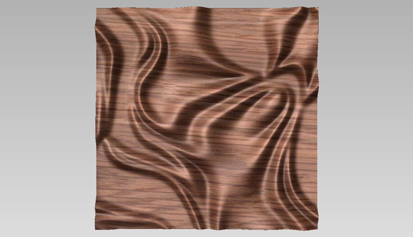 3D Stl Panel Crumpled Cloth Wave Surface Wall Panel CNC - Etsy