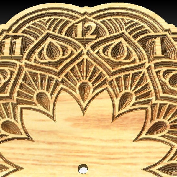 Cnc File Clock - Etsy