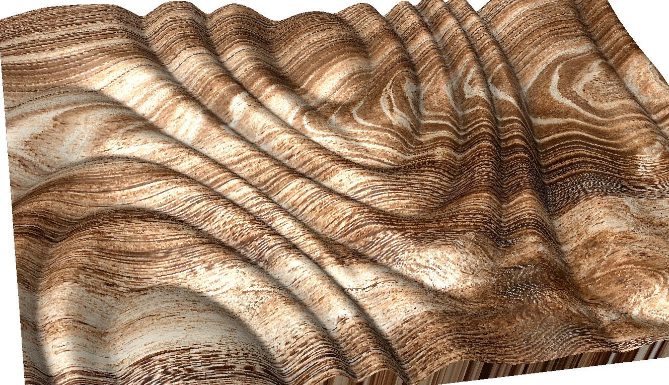 3d STL Panel Wavy Model for CNC Carving or 3D Print Vcarve - Etsy Australia