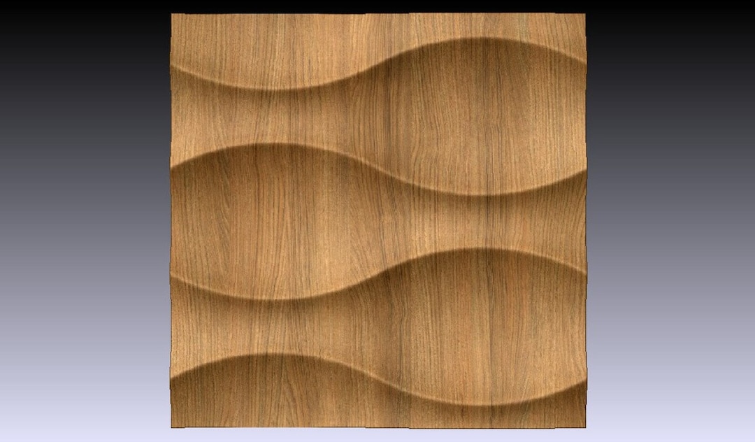 Wall Panels Pack1- Files for CNC- 3D STL Format-4 Pieces. Aspire ...