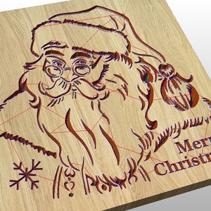 Merry Christmas / Santa Claus / Gift CNC Files / CNC Files for Wood ...