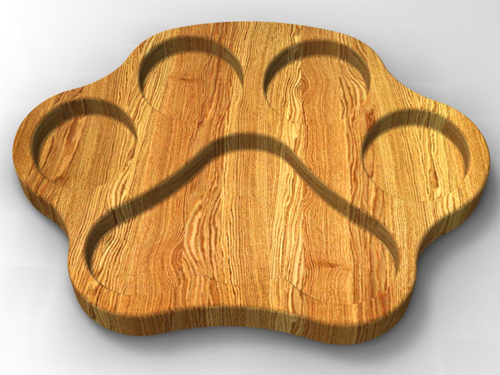 Paw Tray Files for CNC and 3D Printer stl Ai Dxf Eps - Etsy