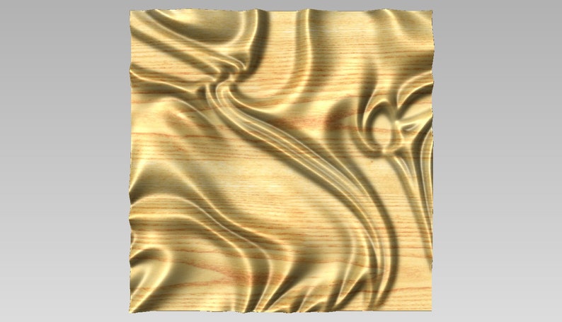 Art 3D Model 3D Stl Panel Crumpled Cloth Wave Surface CNC - Etsy