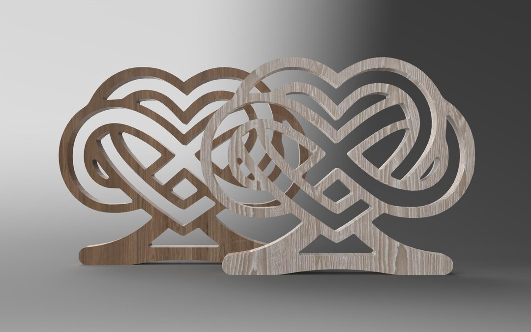 Heart Infinity CNC Files, Vector Graphics for Wood (svg, Pdf, Ai, Dxf ...