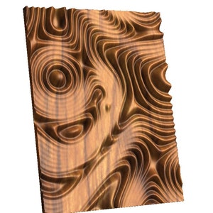 CNC Wave Sculpture Panel, 3D STL Model (digital File), Instant Download ...