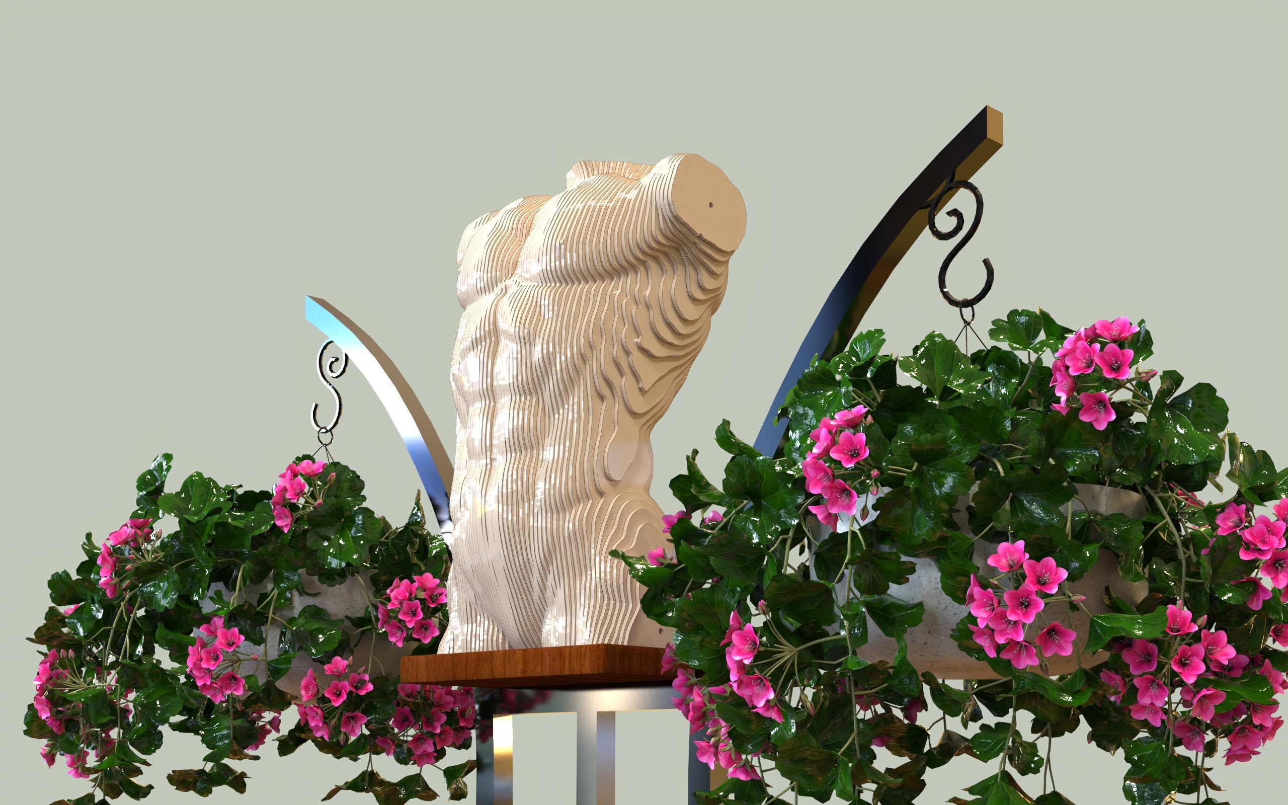 Mens Torso-layered. Vectors Files in Svg and Dxf Formats for Laser ...