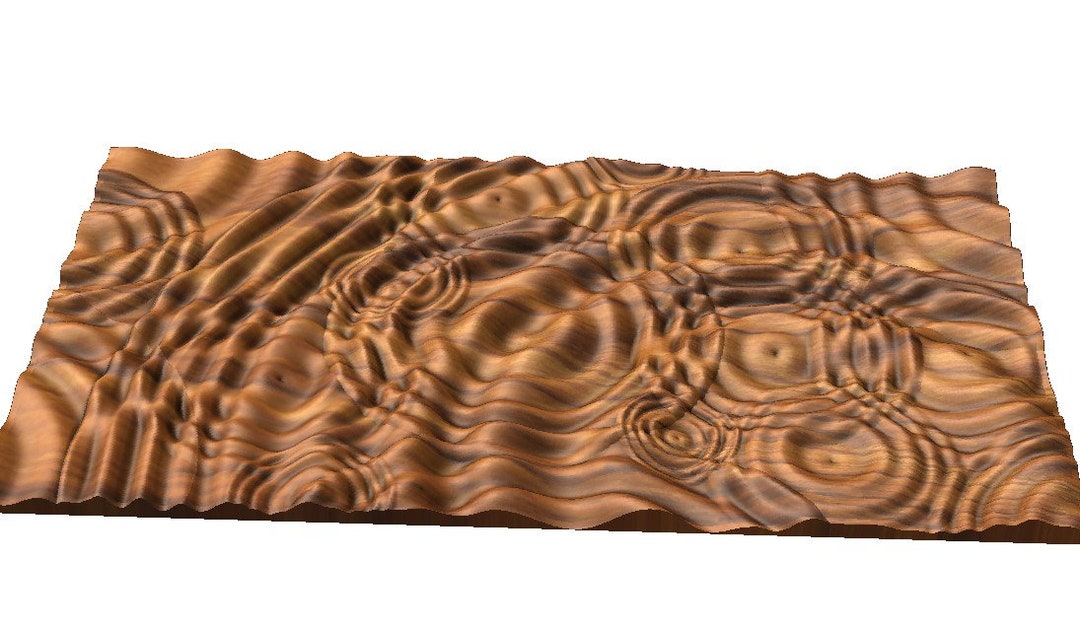 3D Wavy, Wall Panel Design File, CNC STL (instant Download) - Etsy