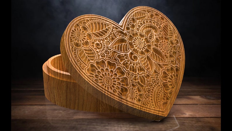 V-carved Jewelry Box Files for CNC dxf Svg Ai Pdf - Etsy