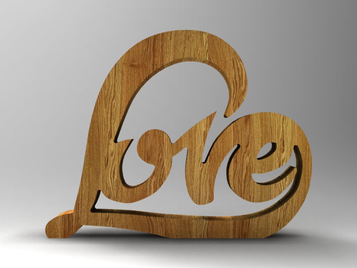 Love Valentines Day / CNC File / CNC Files for Wood / CNC - Etsy