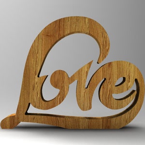 Love - Valentines Day / CNC File / CNC Files for Wood / CNC Router File ...