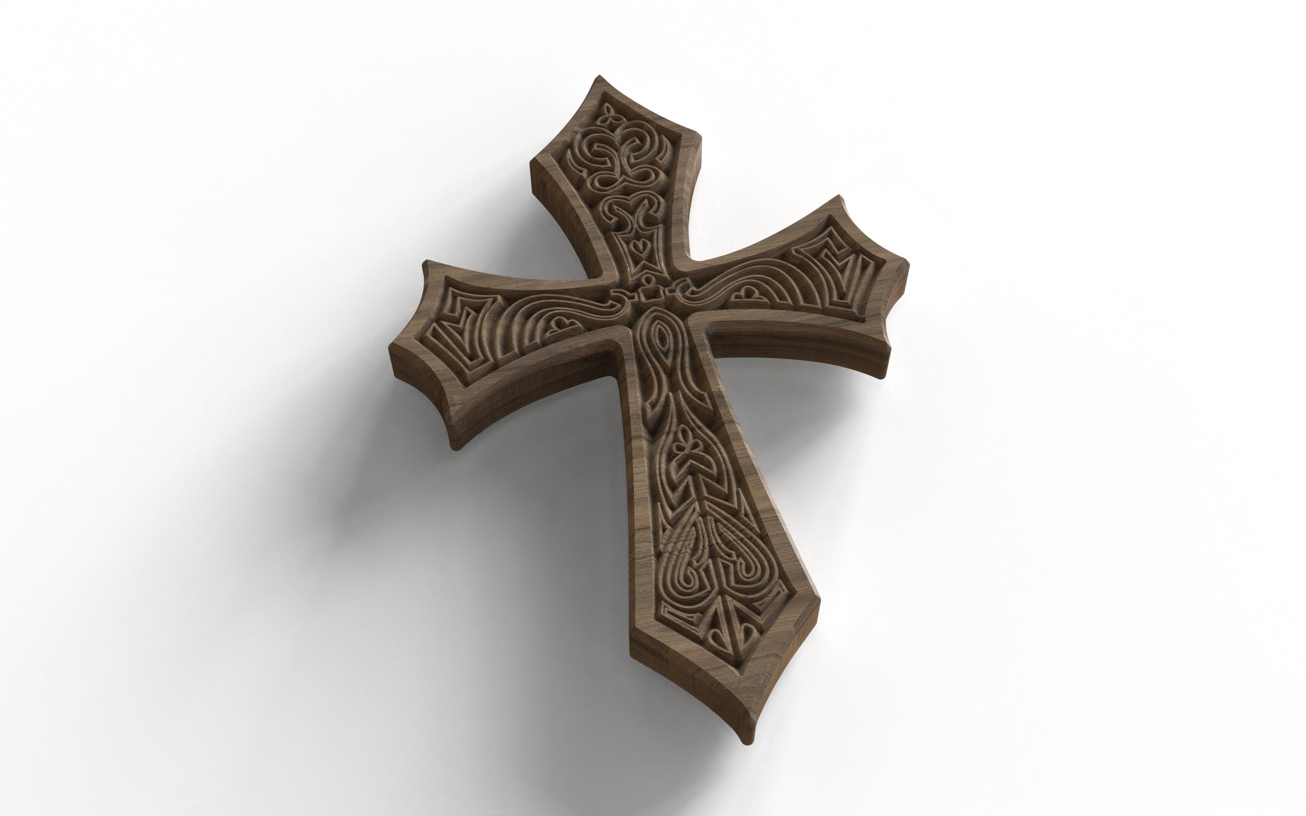 Cross-v-carved-vector Files for CNC - Etsy