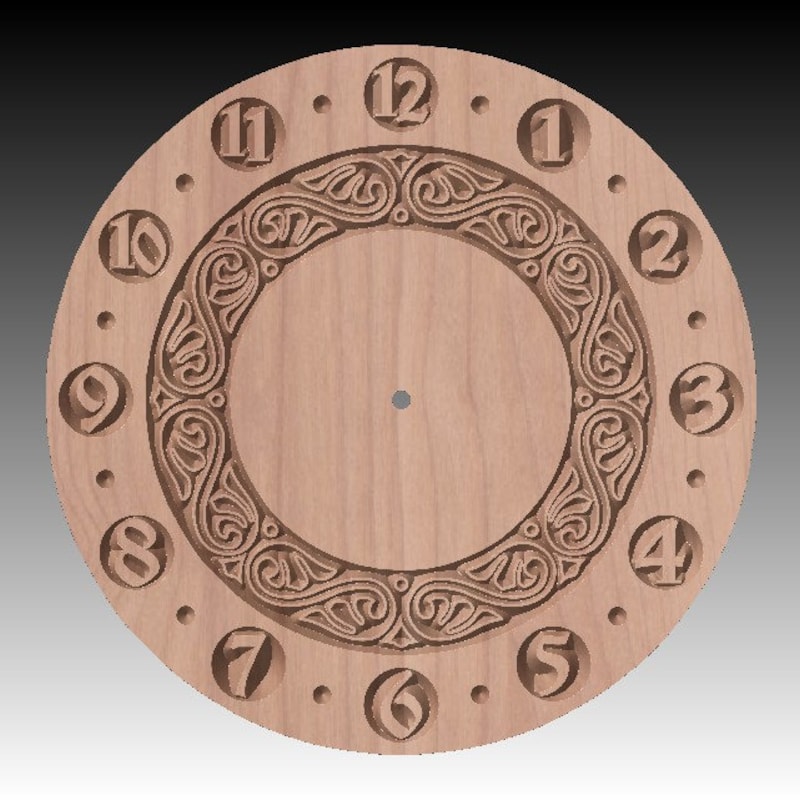 Cnc File Clock - Etsy