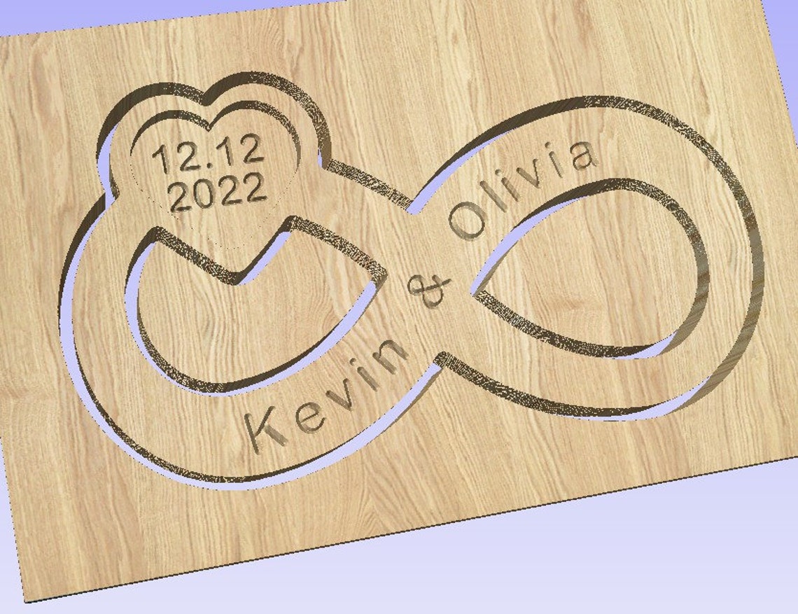 Wedding Date Sign, CNC File, Wood Router Files (stl, Ai, Dxf, Eps) - Etsy