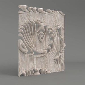 3d STL Panel, Model for CNC Carving or 3D Print, Vcarve Pro, Aspire ...