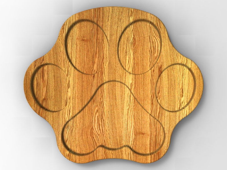 Paw Tray - Files for CNC and 3D Printer (stl, Ai, Dxf, Eps) - Etsy