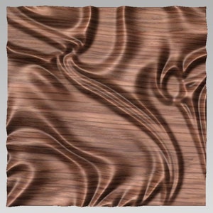 Art 3D Model, 3D Stl Panel, Crumpled Cloth, Wave Surface, CNC Stl Mesh ...