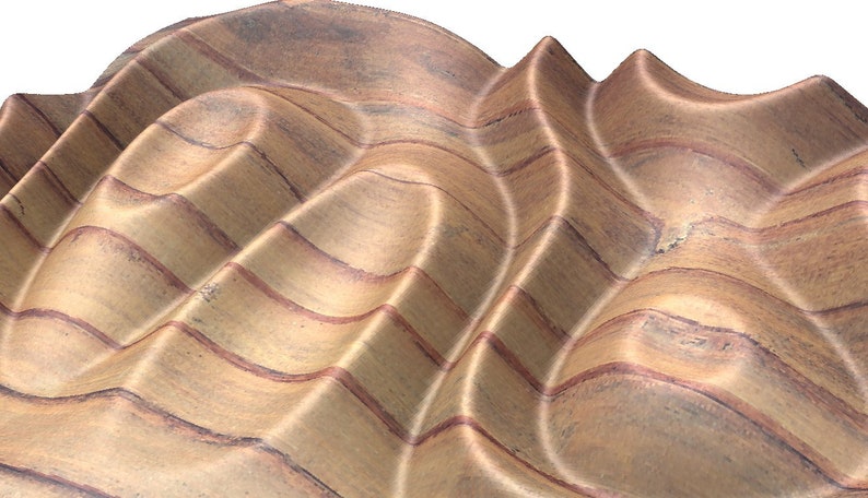 3d STL Panel Wavy Model for CNC Carving or 3D Print Vcarve - Etsy