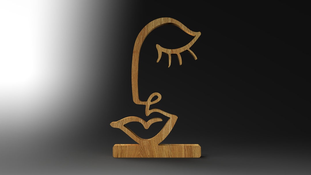 Woman's Face CNC Files, 3D Wood Model (stl, Ai, Dxf, Eps) - Etsy
