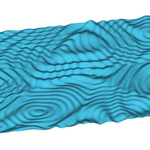 3D Stl Panel, Model for CNC Router, 3D Model, Wave Table, CNC Cutting ...